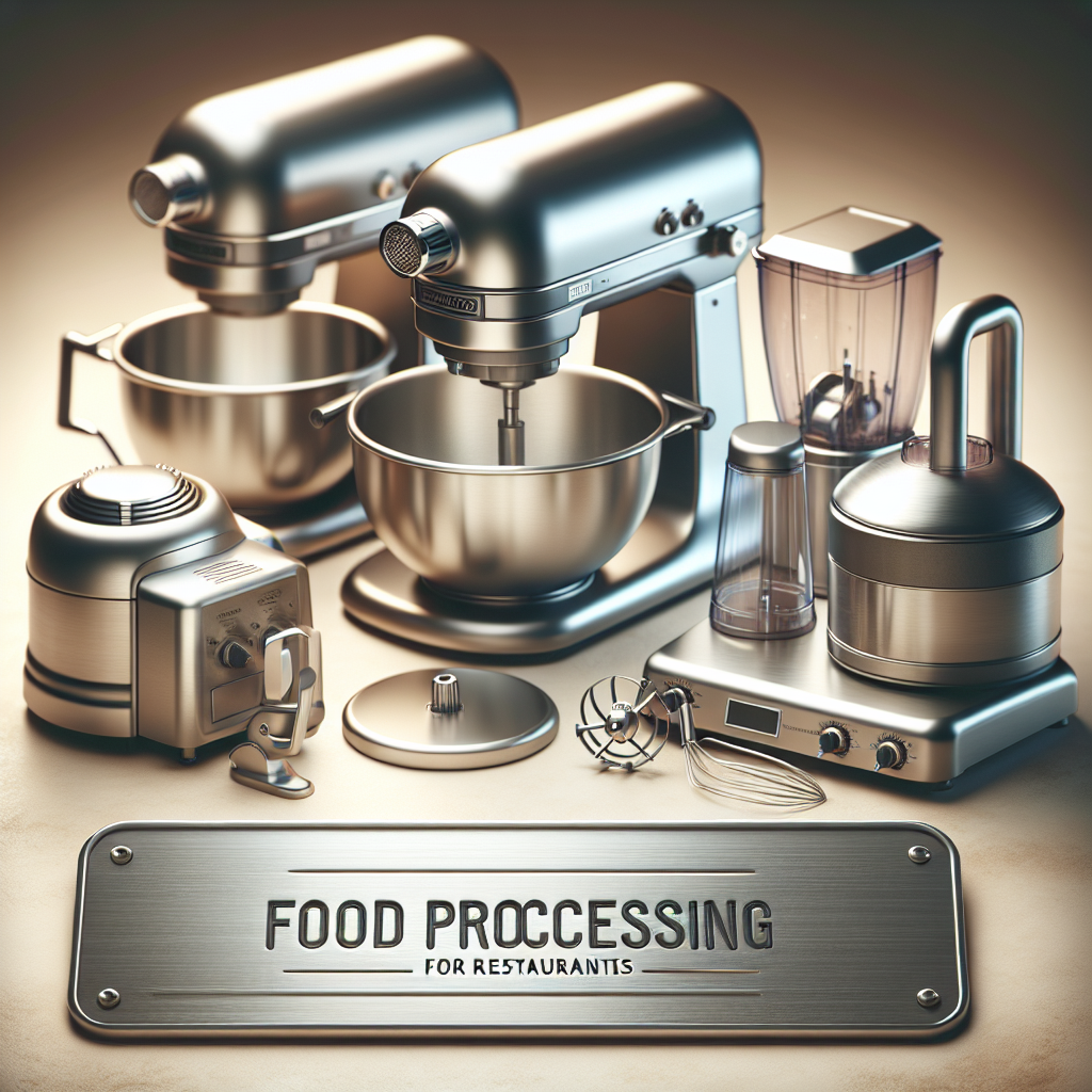 "Top-Quality Food Processing Equipment for Restaurants | TEBADUL International Trading Company ...