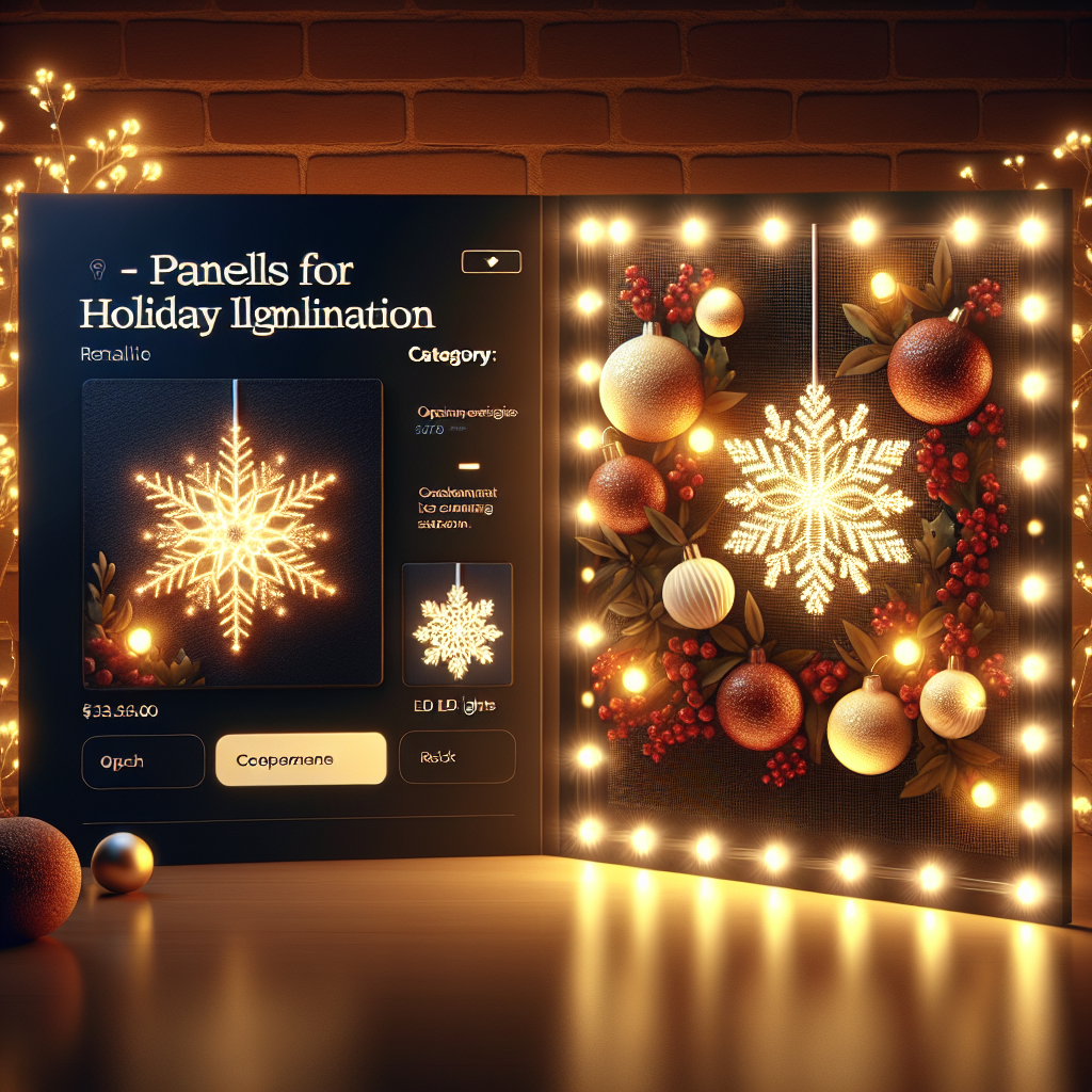 "Premium Holiday Illumination Panels for Festive Decor - TEBADUL ...