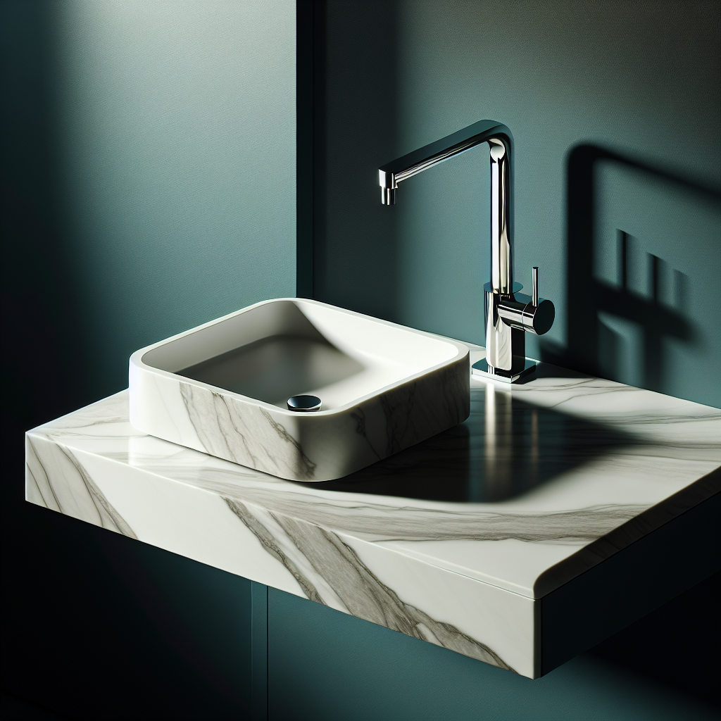 "Premium Turkish Countertops with Integrated Poured Basin - TEBADUL ...