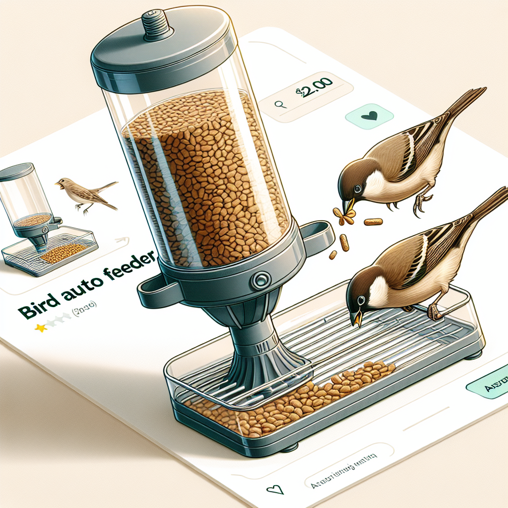 "Premium Auto Bird Feeder: Effortless Feeding Solution for Your ...