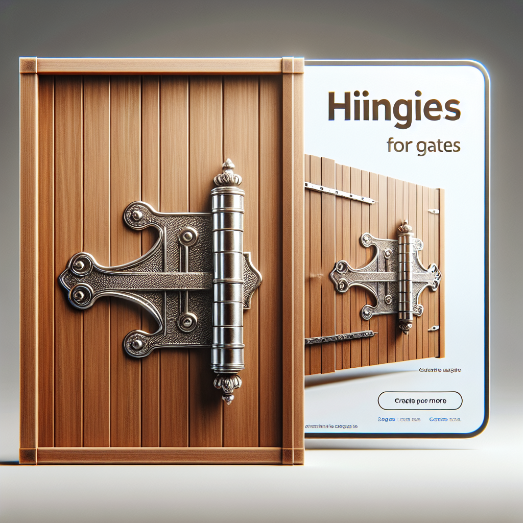 "Discover Quality Turkish-Made Hinges for Gates on Tebadul" || Tebadul
